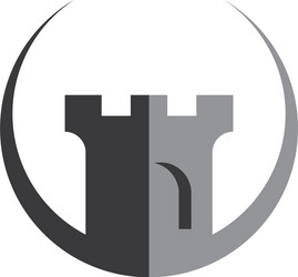 Castle symbol icon Royalty Free Vector Image - VectorStock