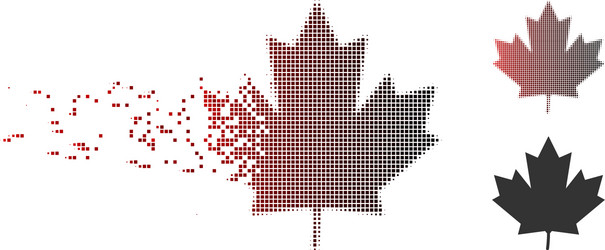 Pixel Maple Leaf Vector Images (72)