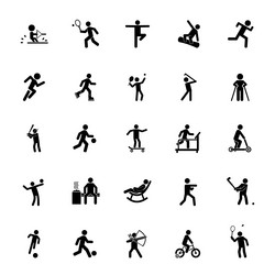 Sport icon set Royalty Free Vector Image - VectorStock