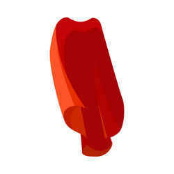 Side view of superhero red cape cartoon – Royalty-Free Vector | VectorStock
