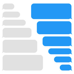 Blank message bubbles chat or messenger Royalty Free Vector