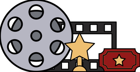 Film set objects icon Royalty Free Vector Image