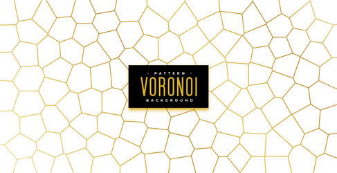 Voronoi pattern mesh lines background Royalty Free Vector