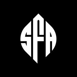 Sfa logo letter design Royalty Free Vector Image