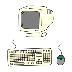Monitor Keyboard Mouse Vector Images (over 11,000)