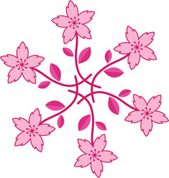 Sakura flower design Royalty Free Vector Image