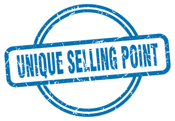 Unique selling point stamp Royalty Free Vector Image