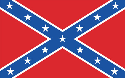 Confederate flag Royalty Free Vector Image - VectorStock