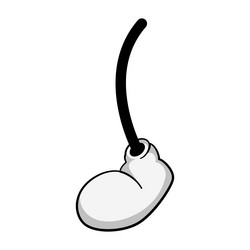 Cute cartoon leg cartoon Royalty Free Vector Image