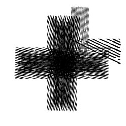 Grunge isolated cross Royalty Free Vector Image