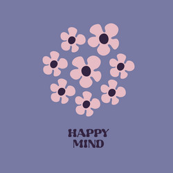 Motivation card design with text free your mind Vector Image