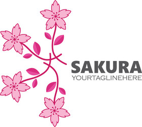 Sakura flower design Royalty Free Vector Image