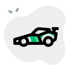 Unique designed hyper car with roof spoiler Vector Image