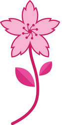 Sakura flower design Royalty Free Vector Image