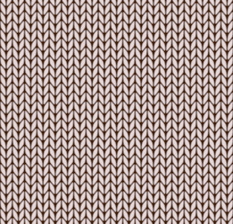 Seamless knit pattern with red heart Royalty Free Vector