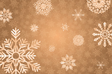 Golden winter background Royalty Free Vector Image