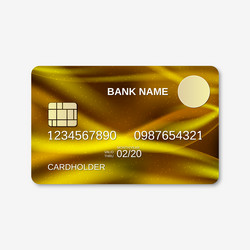 Bank card design template Royalty Free Vector Image