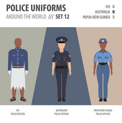 Police Uniforms Around the World Vector Images (48)