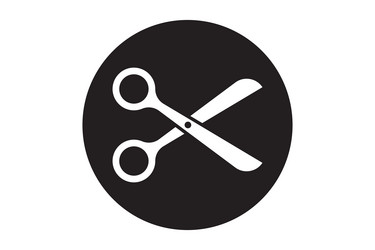 Scissors logo Royalty Free Vector Image - VectorStock