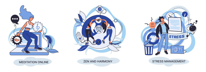 Self-management self regulation learning self Vector Image