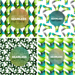 Set of colorful seamless geometric patterns Vector Image