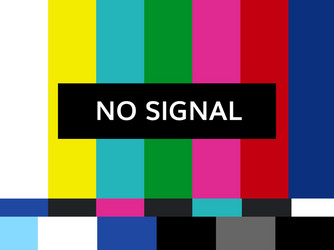 No signal poster Royalty Free Vector Image - VectorStock