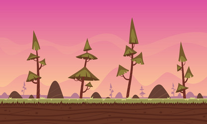 Cartoon game background Royalty Free Vector Image