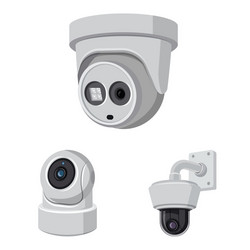 Cctv camera security surveillance system Vector Image