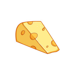 Snack cheese cartoon Royalty Free Vector Image