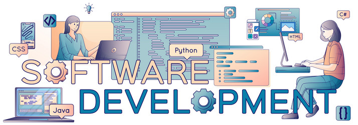 Scrum framework software development methodology Vector Image