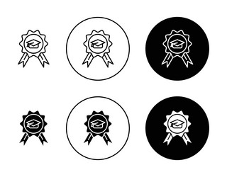 Mastery icon set expertise and proficiency logo Vector Image