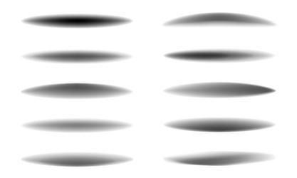 Shadow effect realistic blurred edges Royalty Free Vector