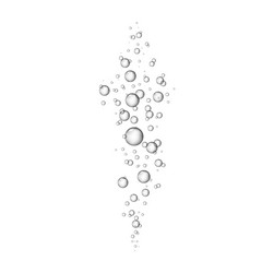 Oxygen o2 bubble logo design on white background Vector Image