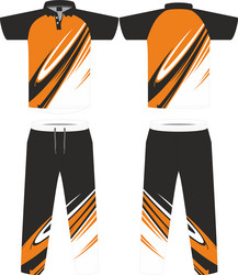 Cricket uniform set with bottom trouser design Vector Image