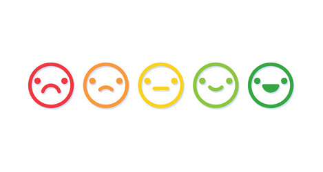 Poor and good customer satisfaction metrics bad Vector Image