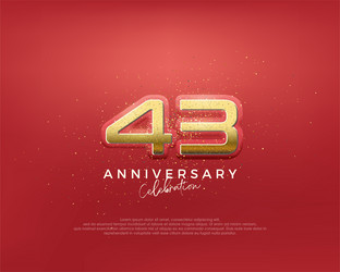 Birthday Happy 43rd Vector Images (over 150)