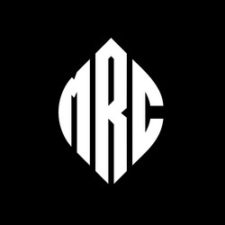 Mrc triangle letter logo design Royalty Free Vector Image
