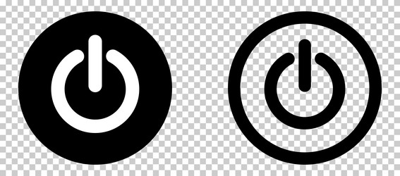 Shiny glossy on and off web buttons icons set Vector Image