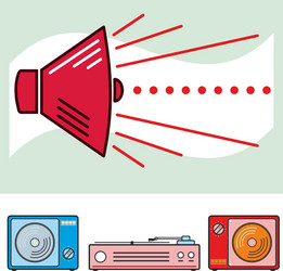 Audio recording banner Royalty Free Vector Image