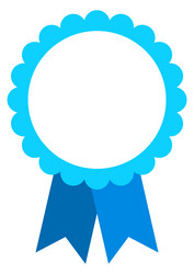 Round blank label in retro decorative style Vector Image