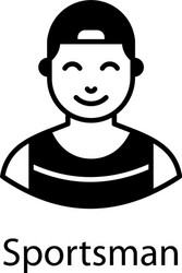 Sportsman Royalty Free Vector Image - VectorStock