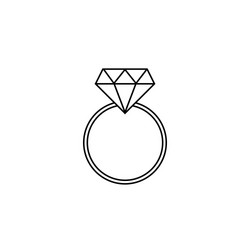 2d customizable improved engagement line icon Vector Image