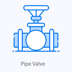 Pipe valve Royalty Free Vector Image - VectorStock