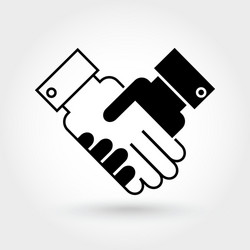 Handshake of business partners icon Royalty Free Vector