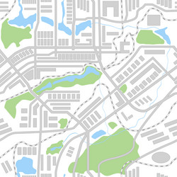 Seamless background of abstract city map Vector Image