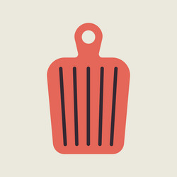 Cutting board icon chopping symbol Royalty Free Vector Image