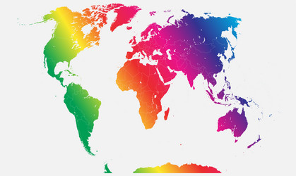 World map template worldwide info graphic Vector Image