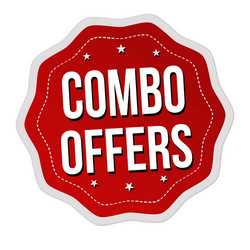 Combo offers banner design Royalty Free Vector Image