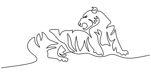 Tiger Outline Vector Images (over 5,200)