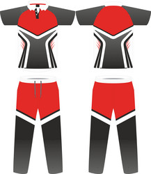 Cricket uniform set with bottom trouser design Vector Image